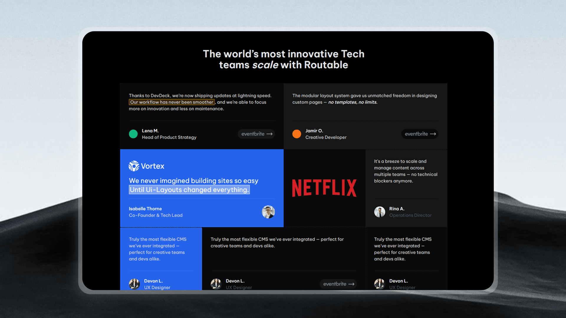 Testimonials Blocks | Peerlist