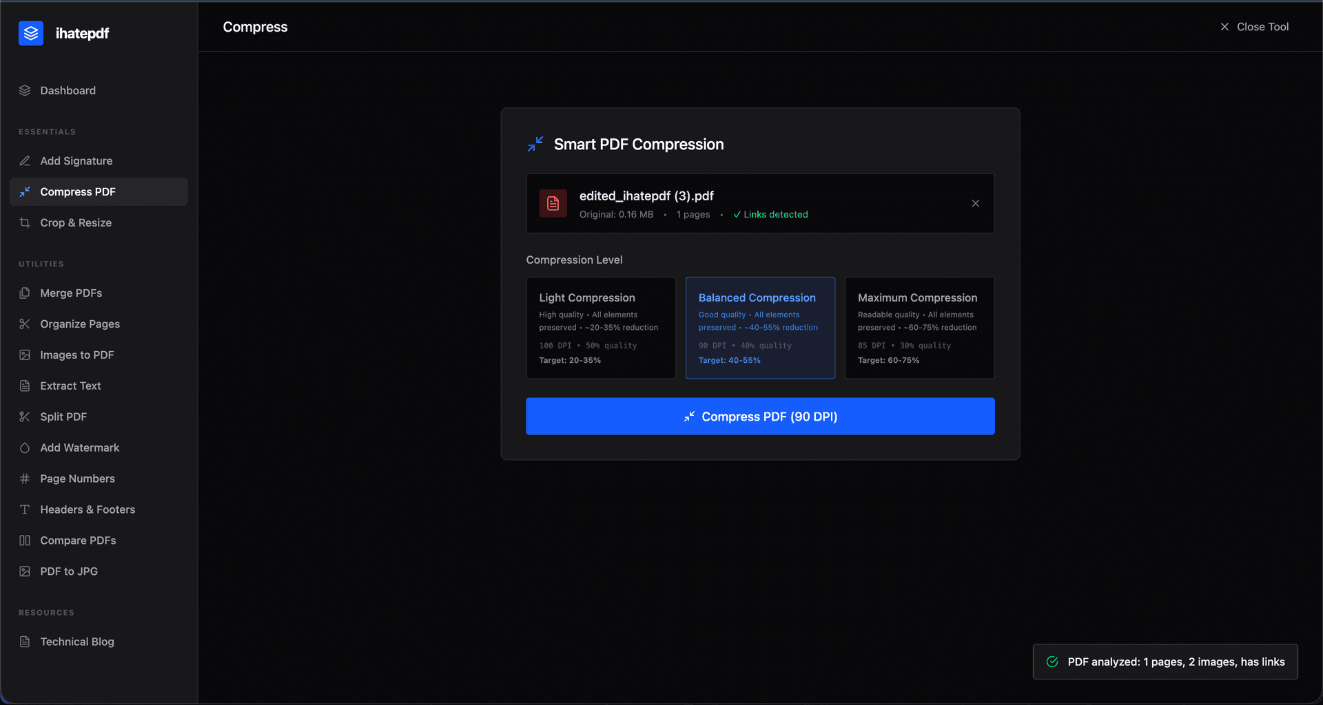 ihatepdf - Privacy-First PDF Toolkit | Peerlist