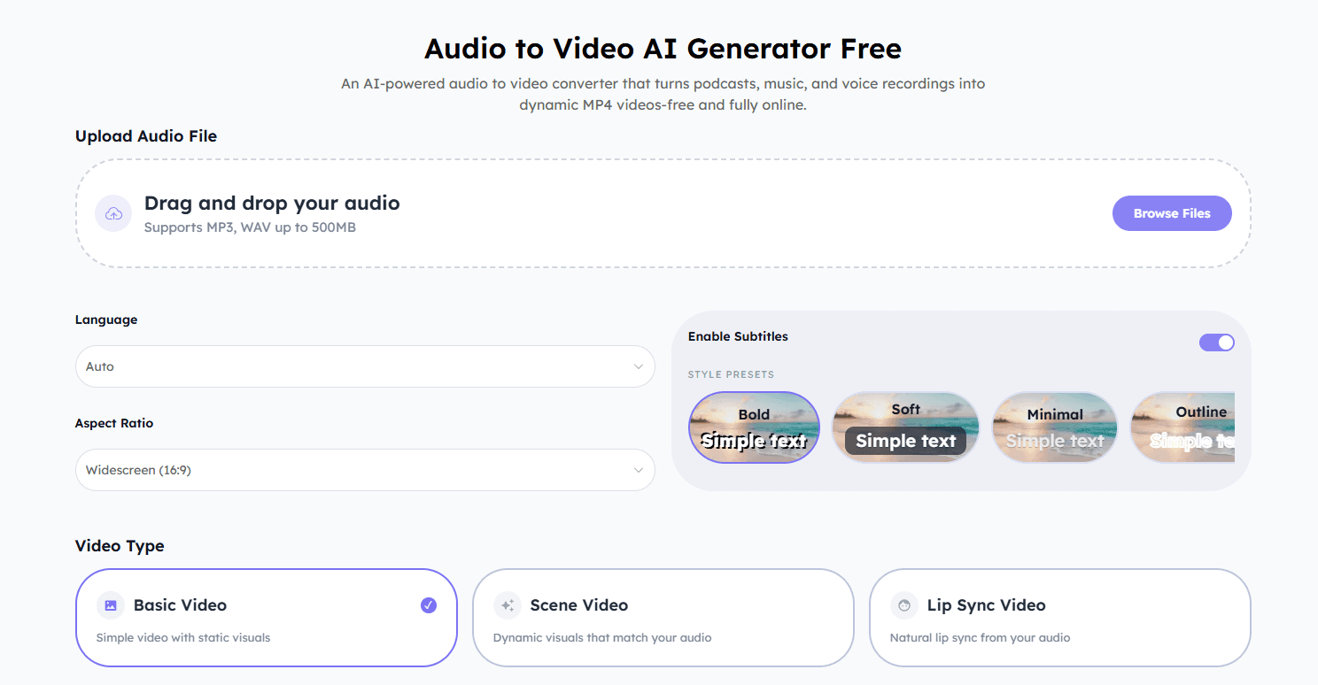 Audio to video AI generator | Peerlist