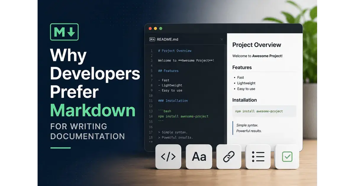 Why Developers Prefer Markdown for Writing Documentation