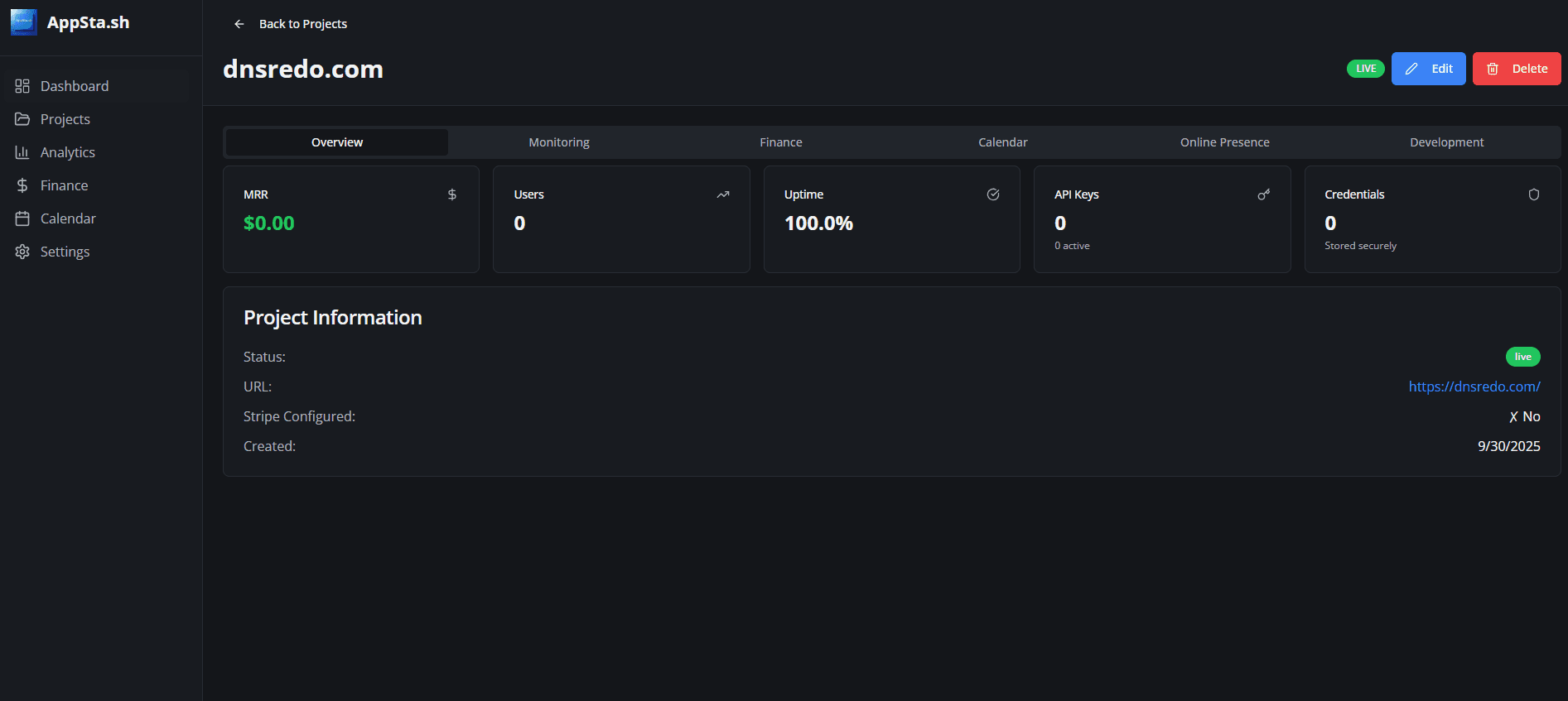 AppSta.sh Project Dashboard for Developers | Peerlist