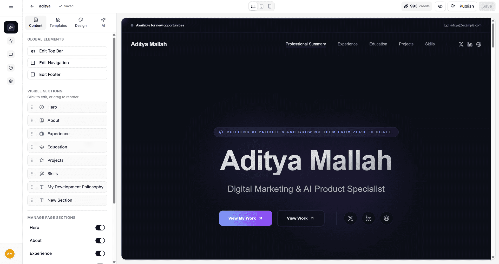 0Portfolio | Build a Powerful Personal Web | Peerlist