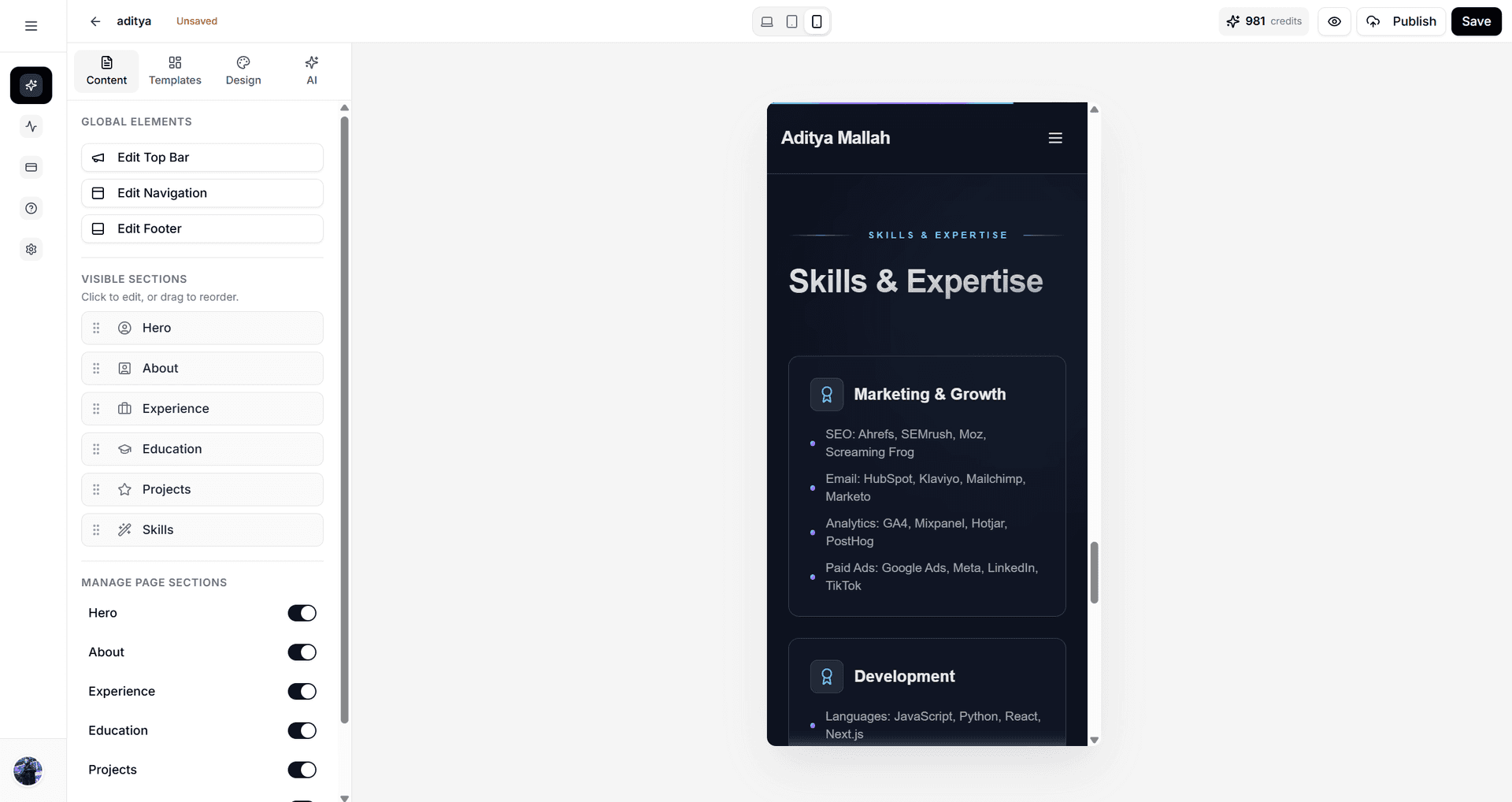 0Portfolio | Build a Powerful Personal Web | Peerlist