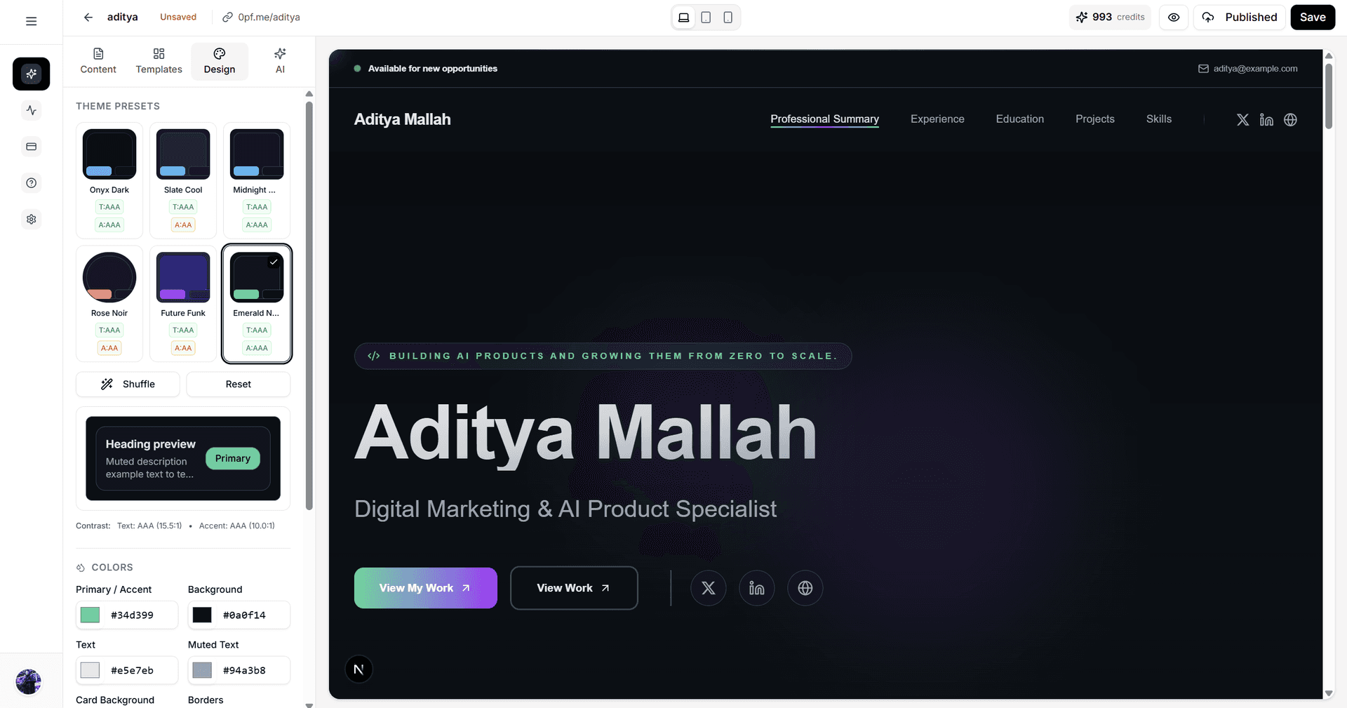 0Portfolio | Build a Powerful Personal Web | Peerlist