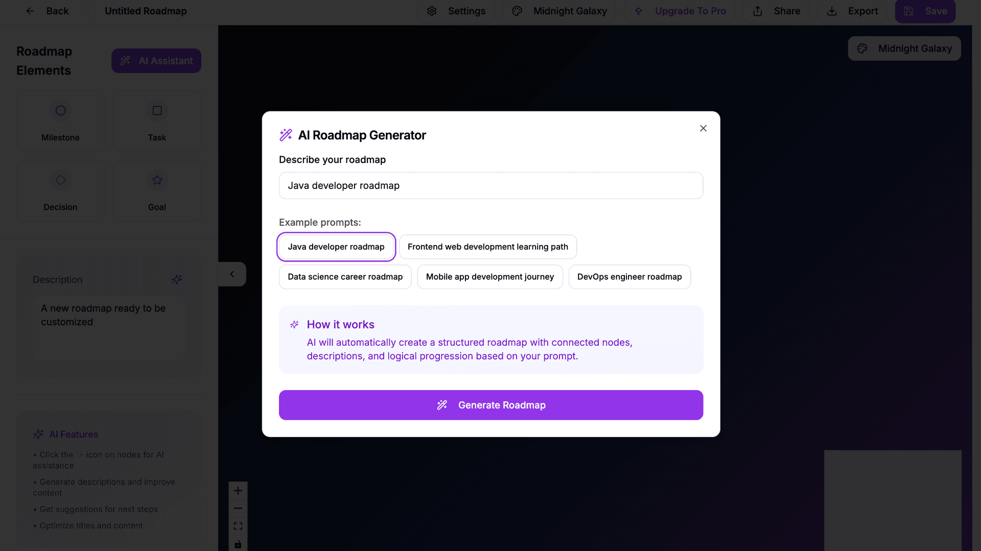 Roadmap Creator | Peerlist