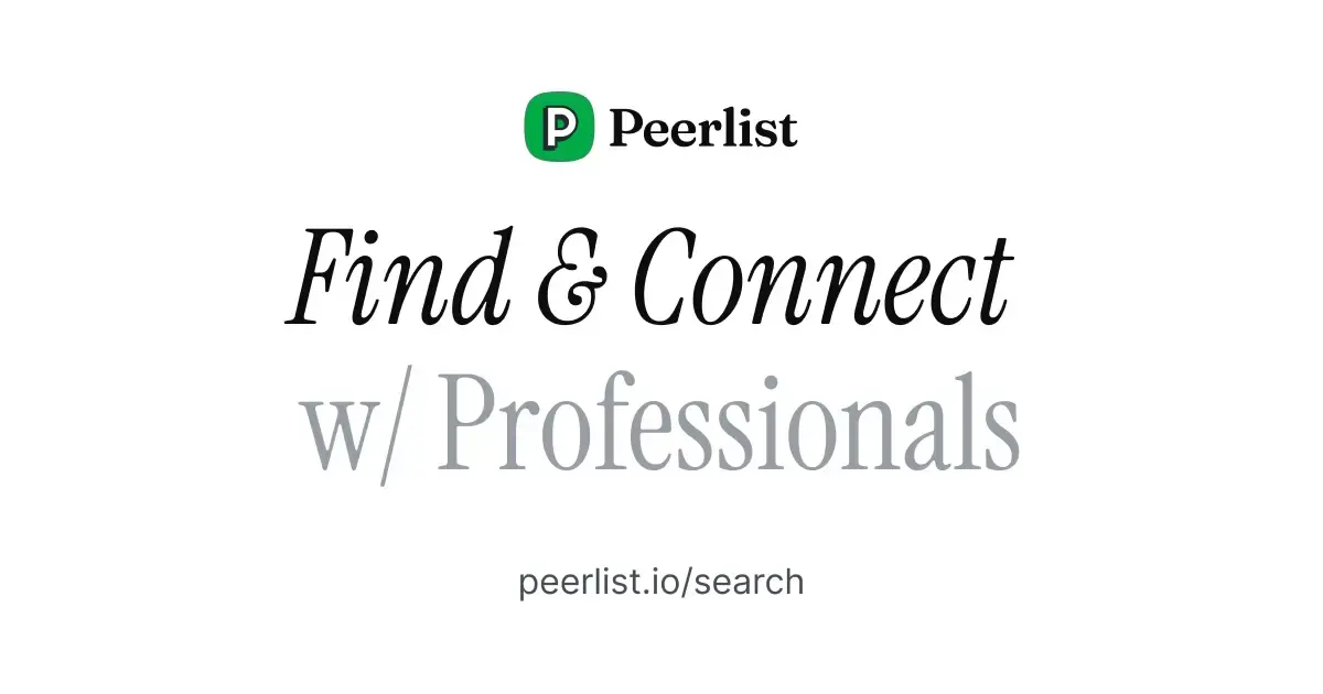 Search People and Companies on Peerlist