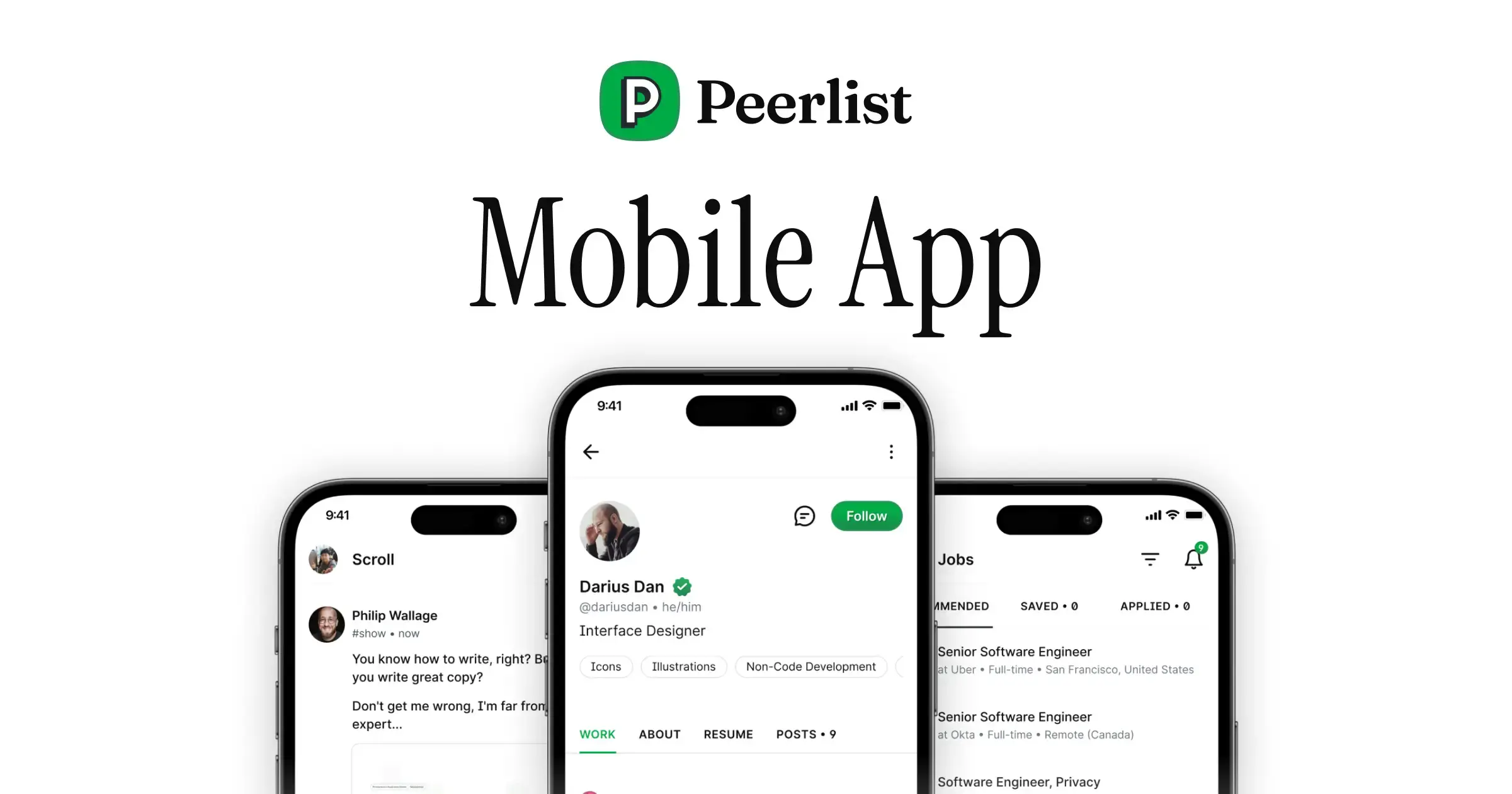 Peerlist Mobile App