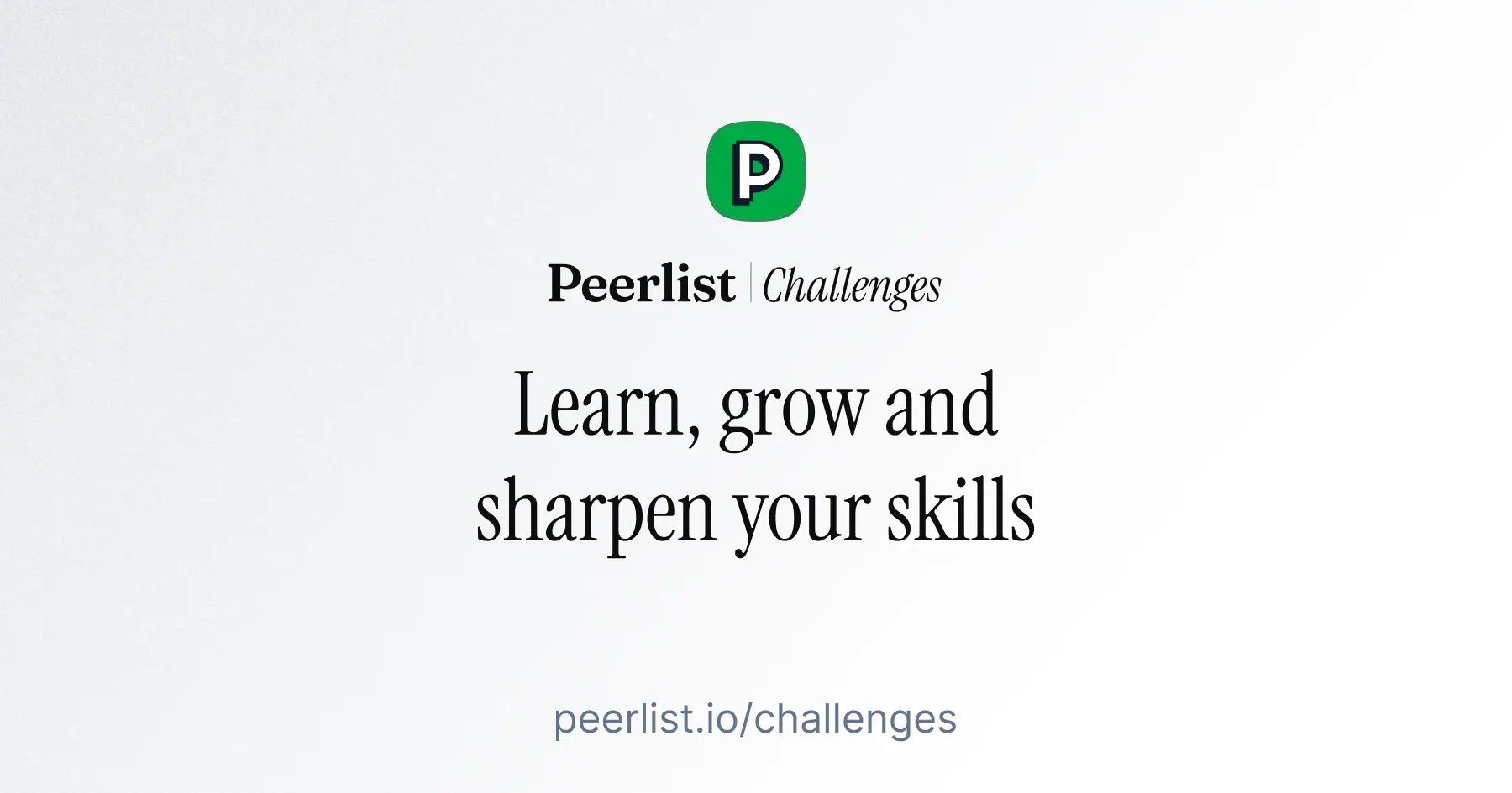 Challenges by Peerlist
