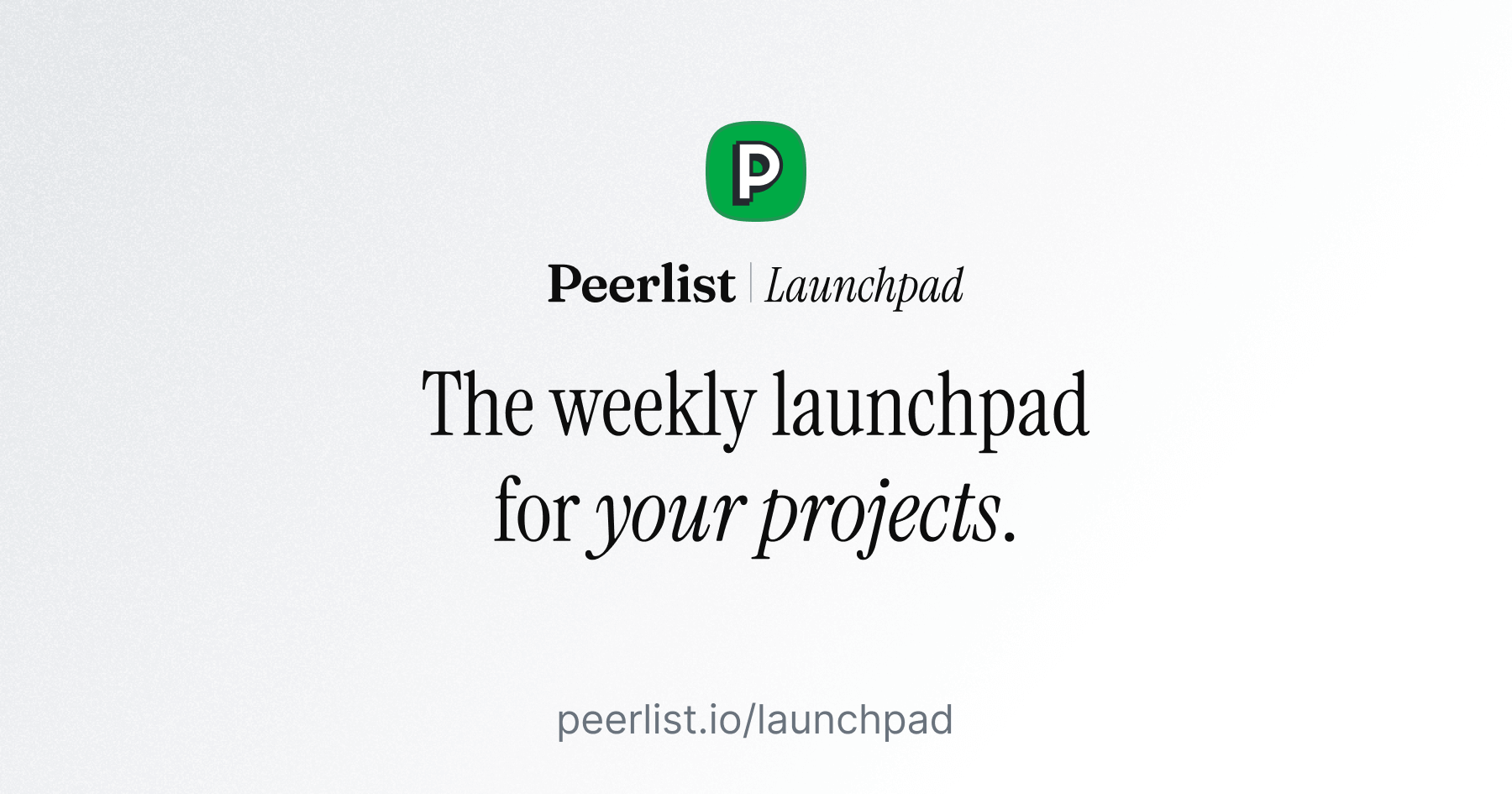 Peerlist Launchpad